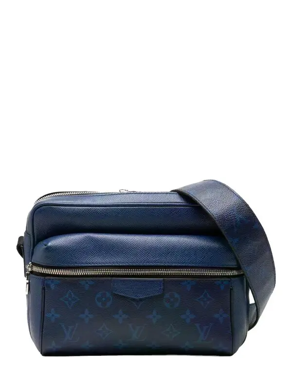 LOUIS VUITTON Monogram Taigarama Messenger Bag - Blue