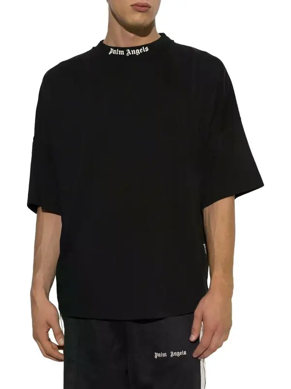 Palm Angels Logo-print Oversized T-shirt - Black