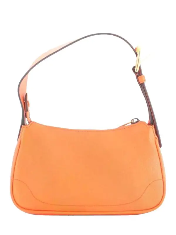 Gucci Aphrodite Leather Mini Shoulder Bag - Orange