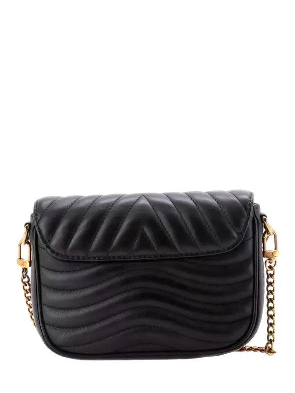 LOUIS VUITTON New Wave Multi Pochette Quilted Leather Crossbody Bag - Black