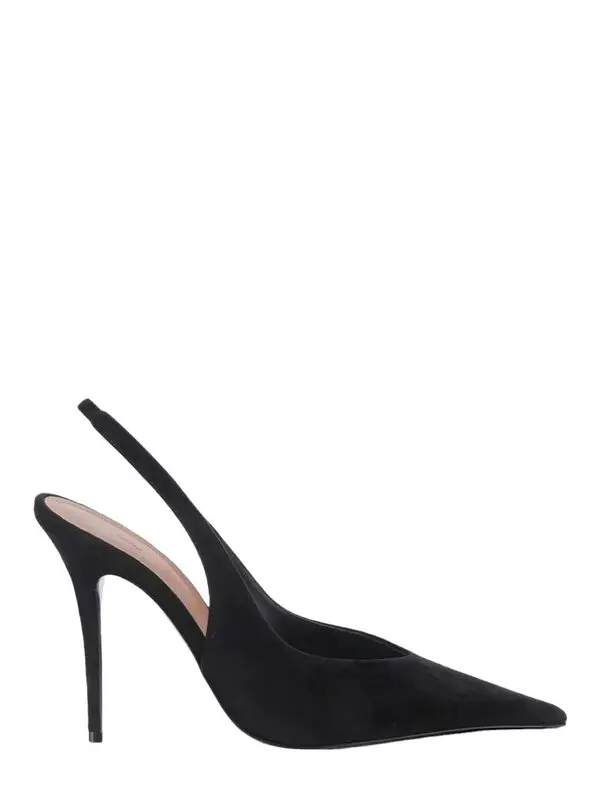 Amina Muaddi Anok Pointed-toe Slingback Pumps - Black