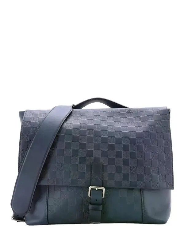 LOUIS VUITTON Damier Infini Leather Messenger Bag - Blue