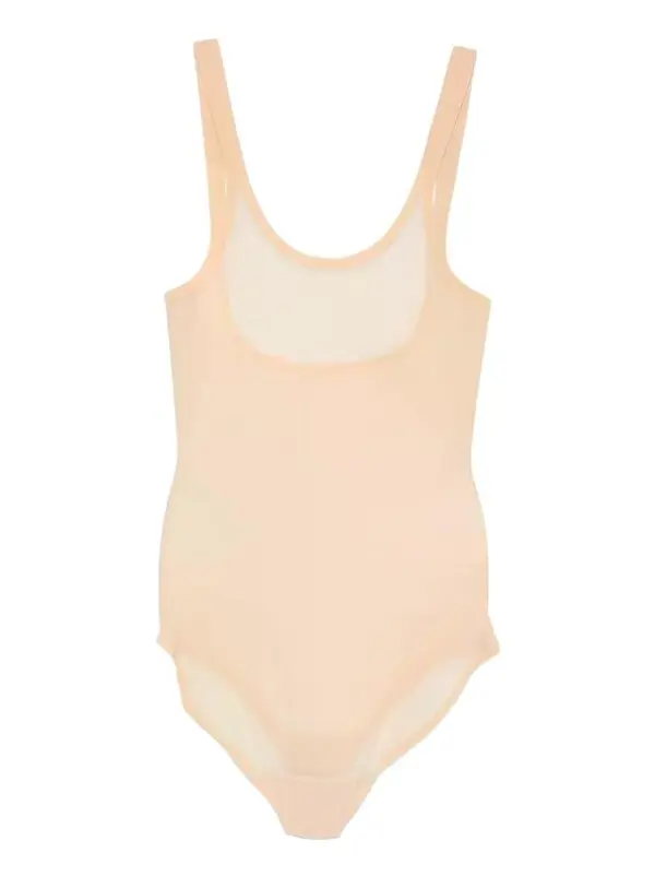 Wolford Scoop-neck Mesh Bodysuit - Neutrals