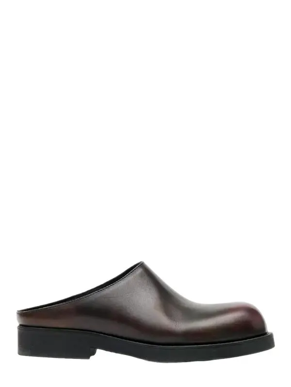 MAISON MARGIELA Round-toe Leather Mules - Brown
