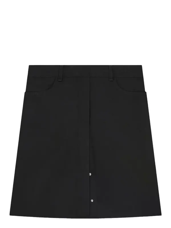 COURREGES Stretch-twill Mini Skirt - Black