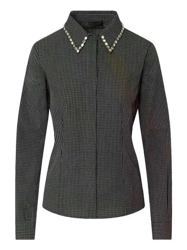 Liu Jo Shirt With Jewel Embroidery - Green