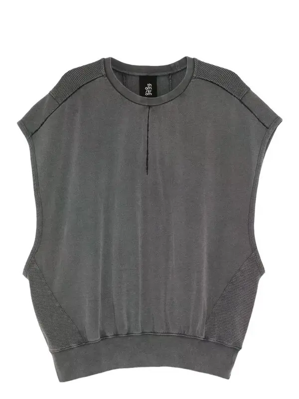 THOM KROM Distressed-effect Sleeveless Sweatshirt - Grey