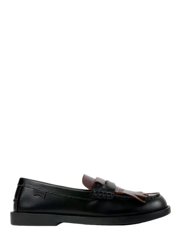 Camper Twins Don Leather Loafers - Black