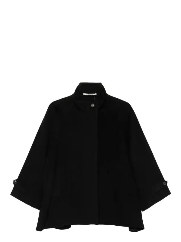 Tagliatore Button-cuff Flared Jacket - Black
