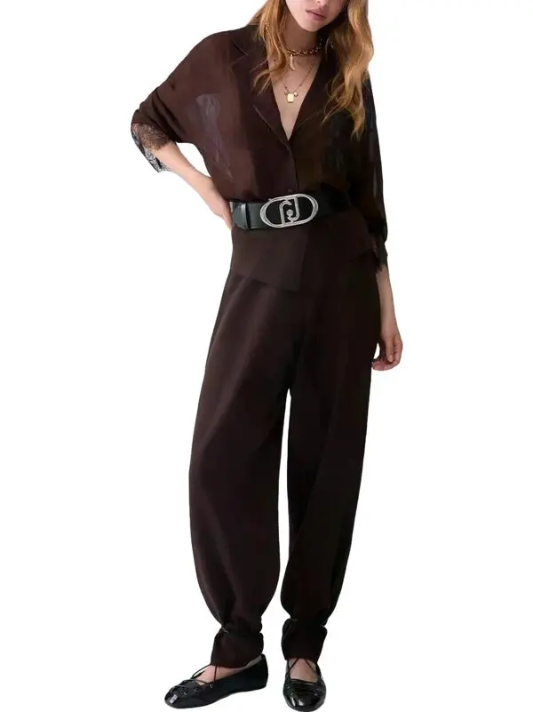 Liu Jo Knit Trousers - Brown