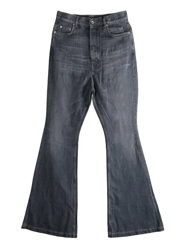 Rick Owens Denim Bolan Bootcut Pants - Washed Grey