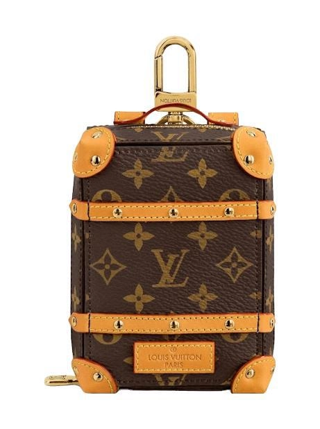 LOUIS VUITTON Soft Trunk Backpack Bag Charm And Key Holder - Brown
