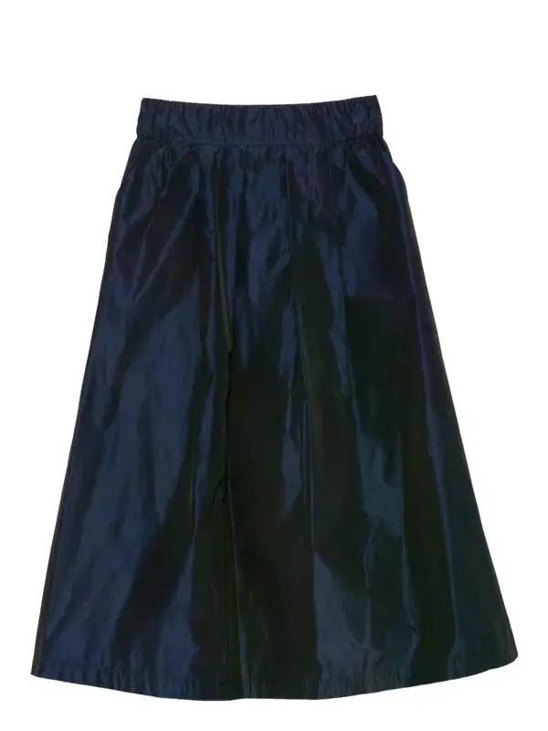 WHYCI Pleated Taffeta-effect Maxi Skirt - Blue