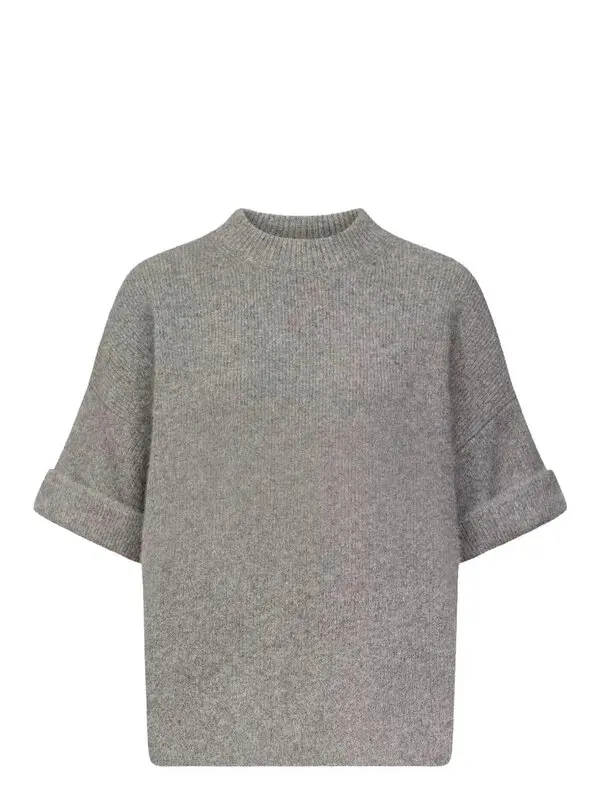 Loulou De Saison Tamia Rolled-sleeve Sweater - Grey
