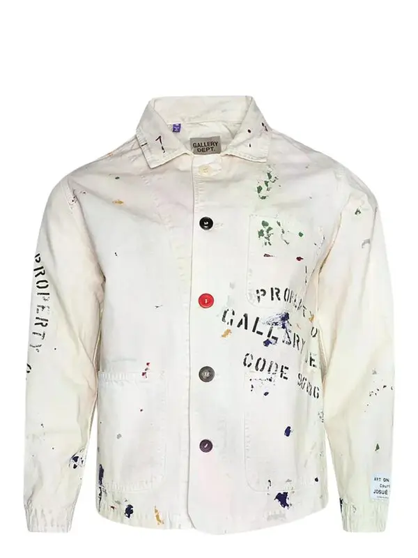 GALLERY DEPT. Paint-splatter Shirt Jacket - Neutrals
