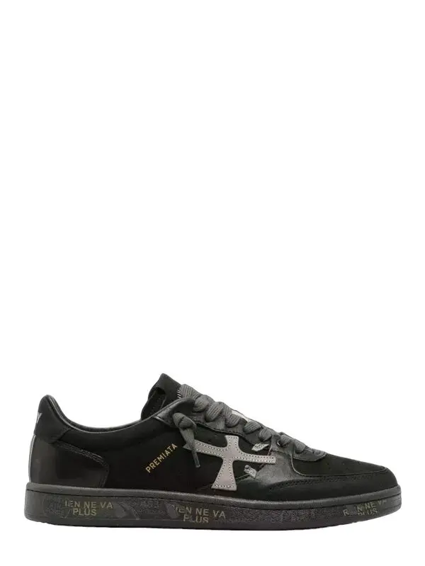 Premiata Bskt Clay 8713 Logo-patch Sneakers - Black