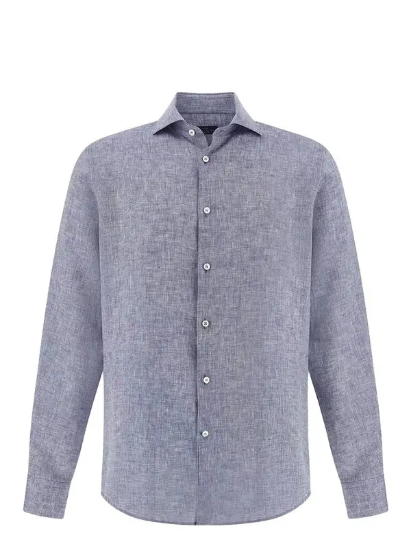 Paul & Shark Soffio Linen Shirt - Blue