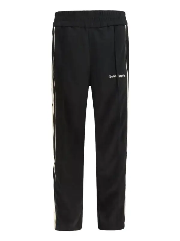 Palm Angels Logo-detail Stripe-detail Track Pants - Black