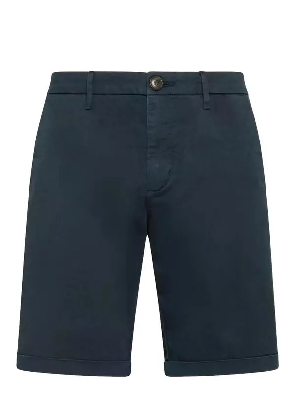 SUN 68 Turn-up-hem Chino Shorts - Blue