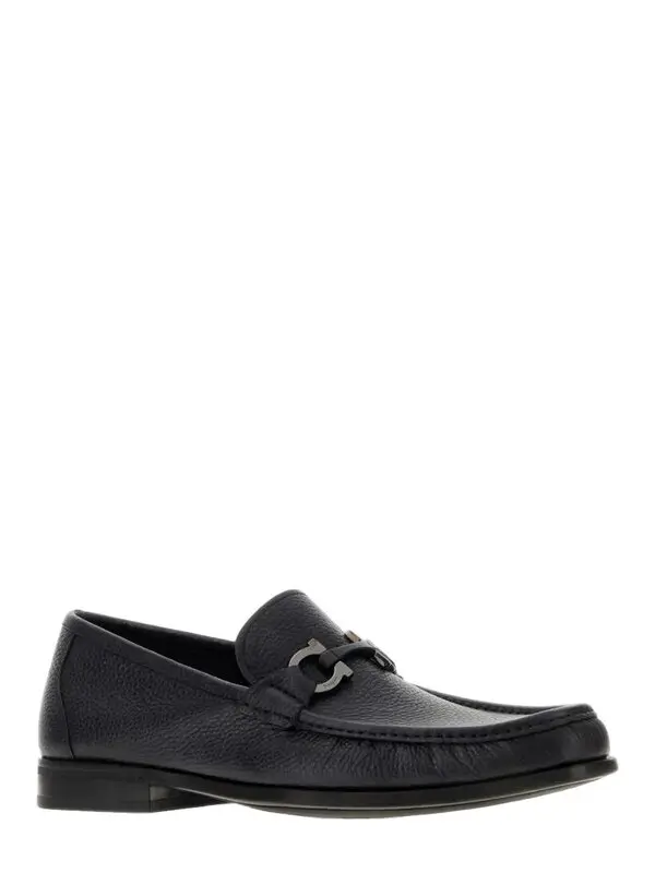 FERRAGAMO Gancini Ornament Loafers - Blue