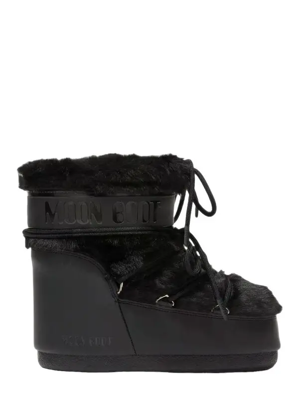 Moon Boot Icon Low Faux-fur Boots - Black