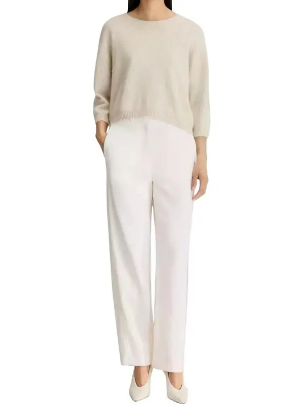 Loulou De Saison Azali Three-quarter-sleeved Sweater - Neutrals