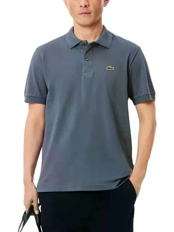 Lacoste L.12.12 Logo-patch Piqué Polo Shirt - Grey