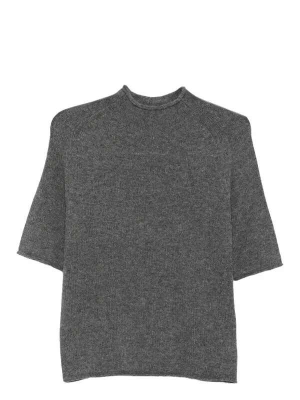 LUISA CERANO Short-sleeve Sweater - Grey