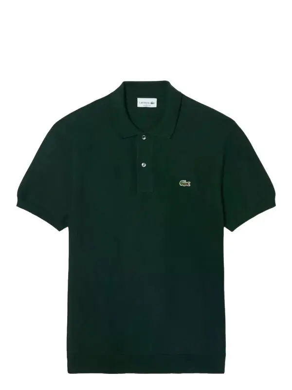 Lacoste Logo-patch Knit Polo Shirt - Green