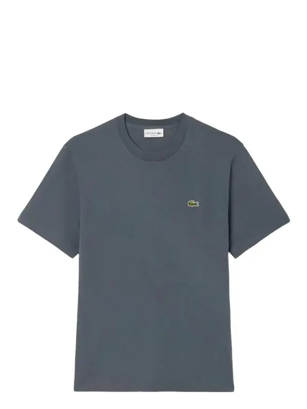 Lacoste Logo-patch Crew-neck T-shirt - Grey