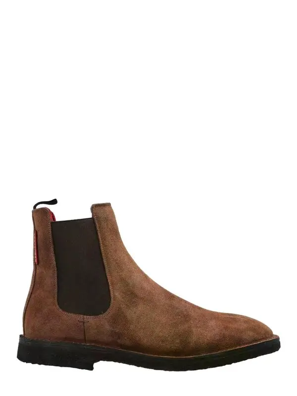 Dsquared2 Round-toe Suede Chelsea Boots - Brown