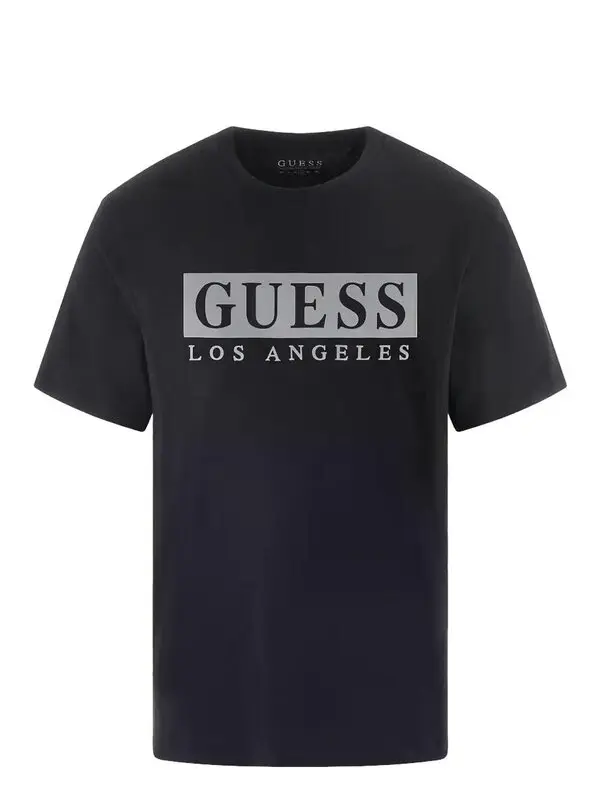 Guess Greg Logo-print T-shirt - Black