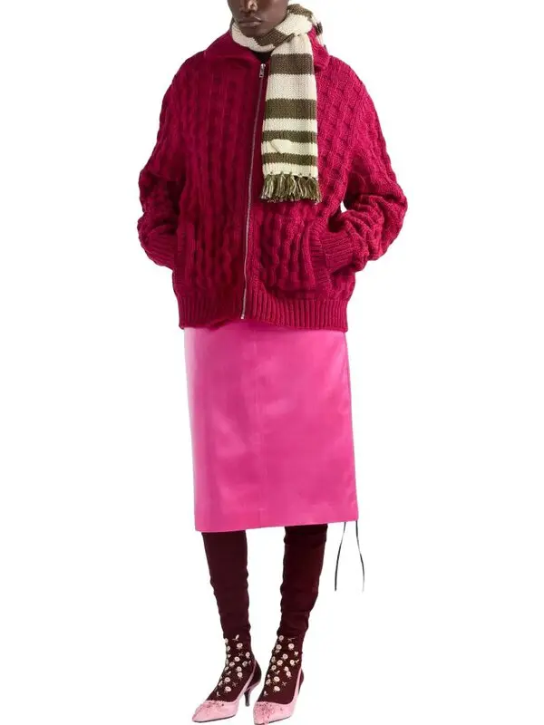 Prada Wool Cardigan - Pink