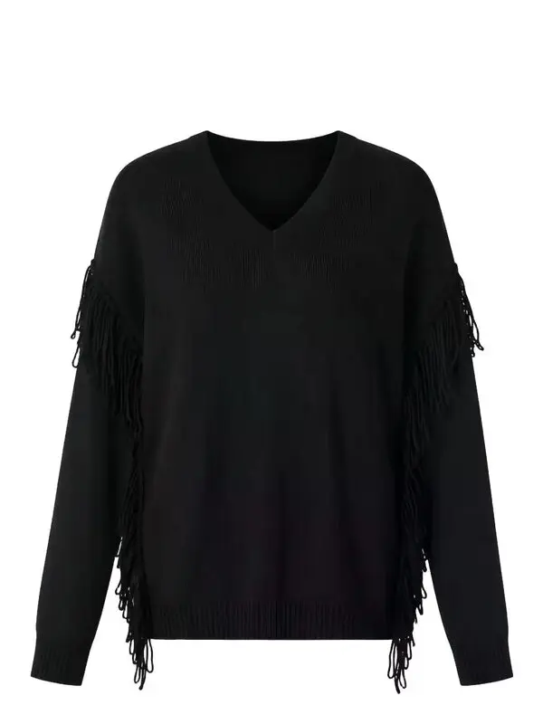 TWINSET Fringed Jumper - Black