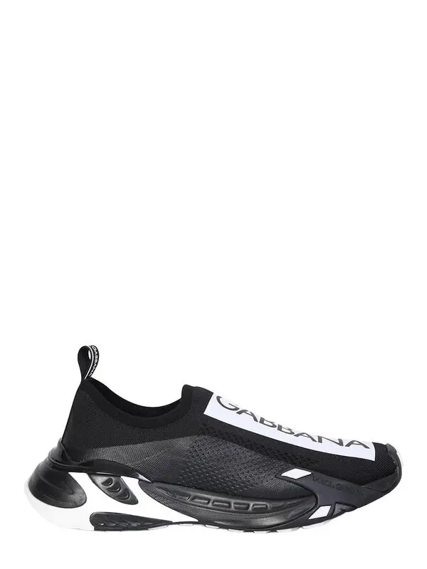 Dolce & Gabbana Stretch Mesh Fast Sneakerin - Black/white