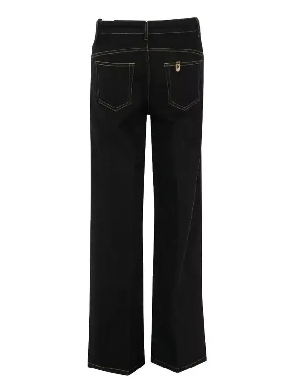 Liu Jo Logo-buckle Flared Jeans - Black