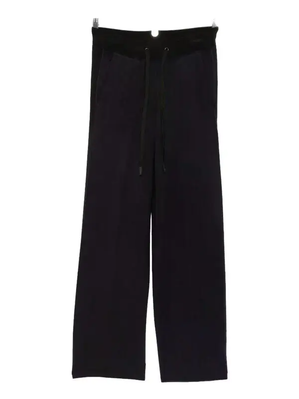 Elisabetta Franchi Logo Tape Drawstring Track Pants - Blue