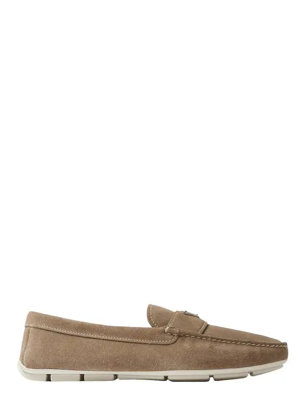Prada Suede Driving Sneakers - Beige