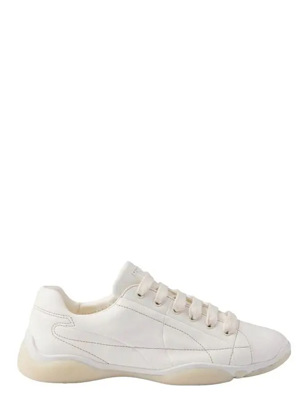 Prada Nappa Leather Low Top Sneakers - Ivory