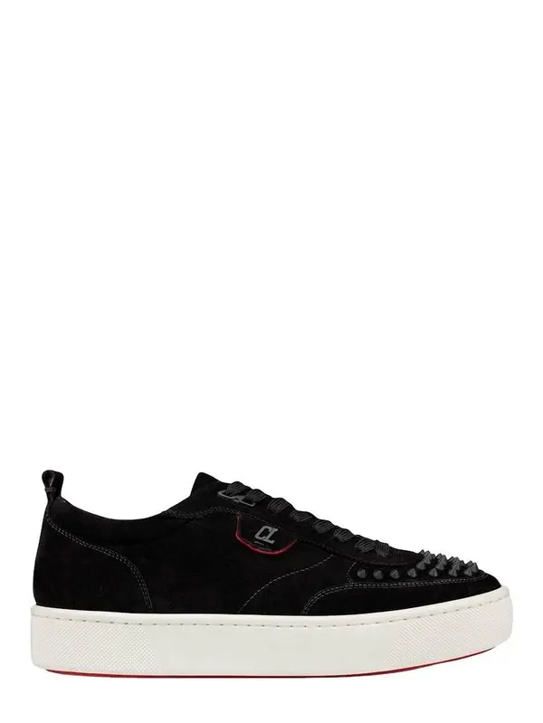 CHRISTIAN LOUBOUTIN Happyrui Spikes Flat Sneakers - Black