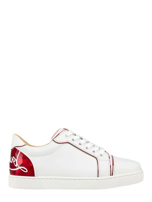 CHRISTIAN LOUBOUTIN Vieira Flat Sneakers - White/psychic Red