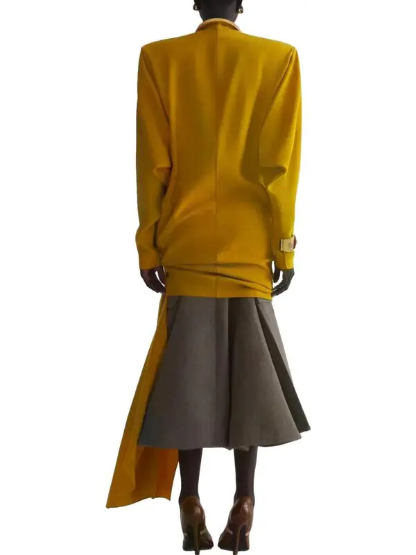 MUGLER Cascade Boxy Dress - Yellow