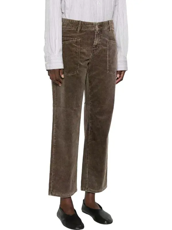FIVE JEANS Wlya Corduroy Straight-leg Trousers - Brown