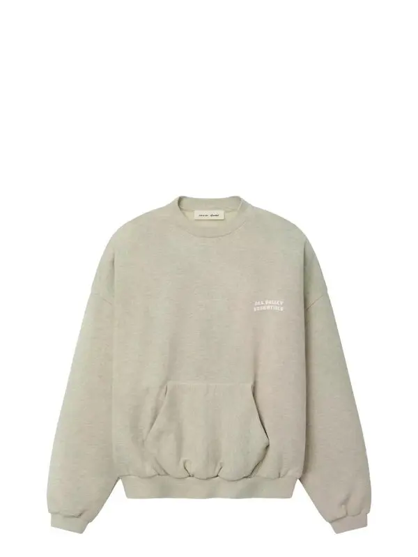 Fear Of God 90s Logo-print Crew-neck Sweater - Neutrals