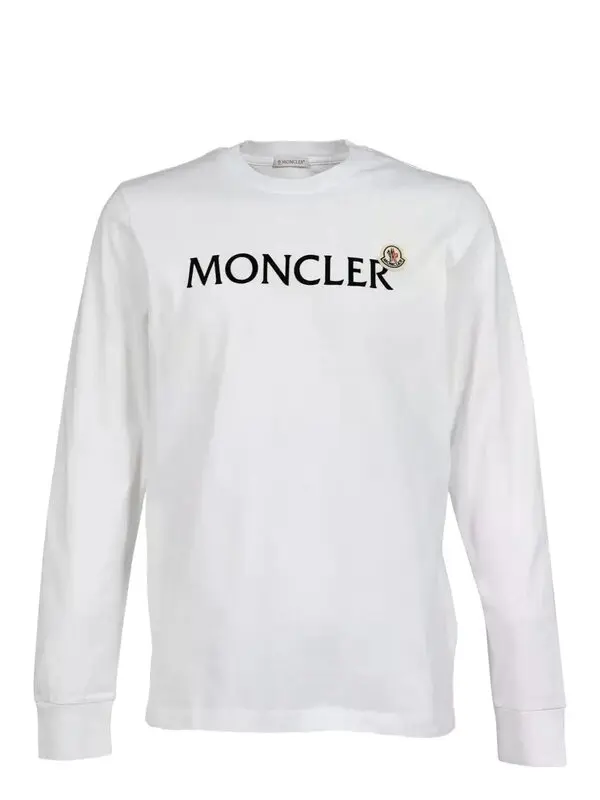 Moncler Logo-print Long-sleeve T-shirt - White