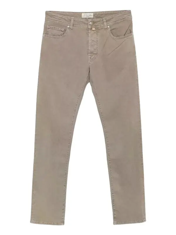 Jacob Cohen Bard Slim-fit Trousers - Neutrals