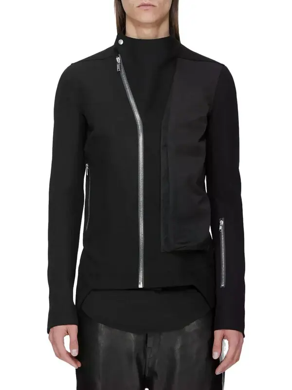 Rick Owens Release Zip-up Lightweight Jacket - Black