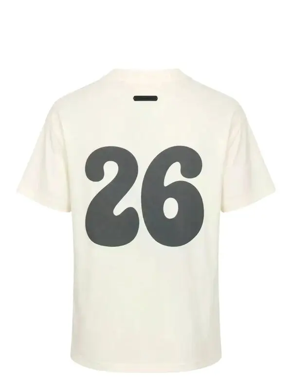Fear Of God Off-white Logo Patch Crewneck T-shirt - Neutrals