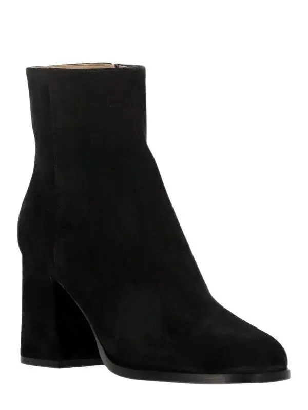 Valentino Garavani Vlogo Signature Suede Ankle Boots - Black