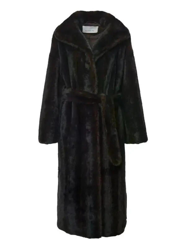 THE FRANKIE SHOP Wide-lapel Belted Coat - Brown